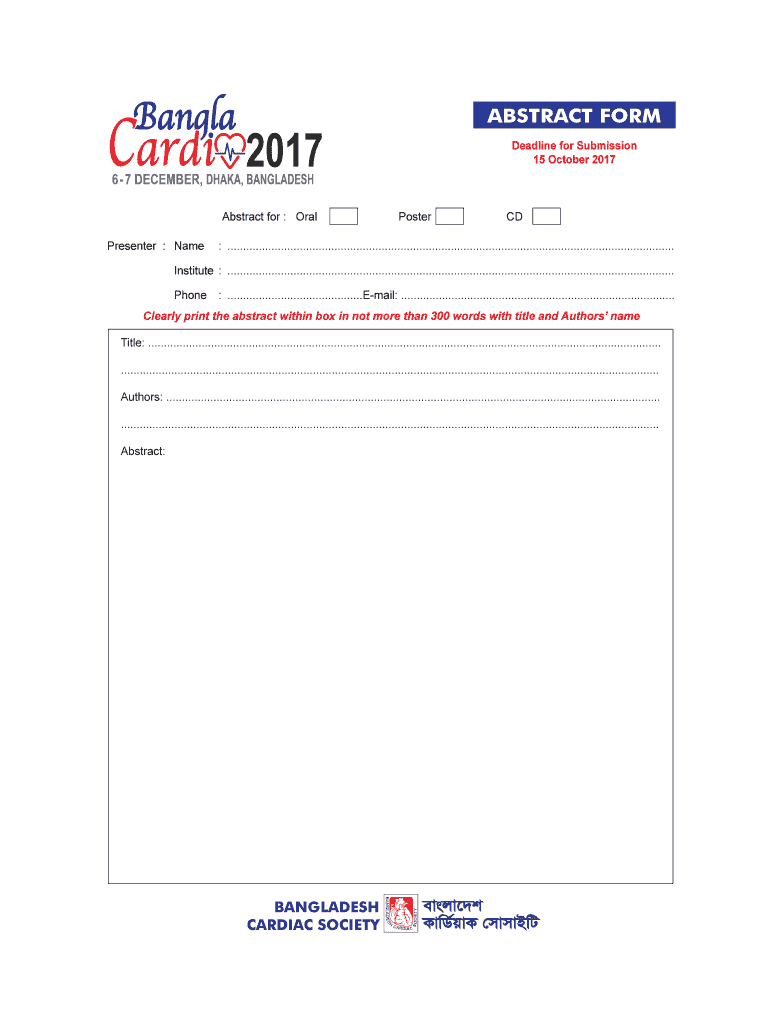 Fillable Online Abstract for : Oral Fax Email Print - pdfFiller