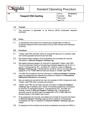 Fillable Online Passport/ VISA Handling Fax Email Print - pdfFiller
