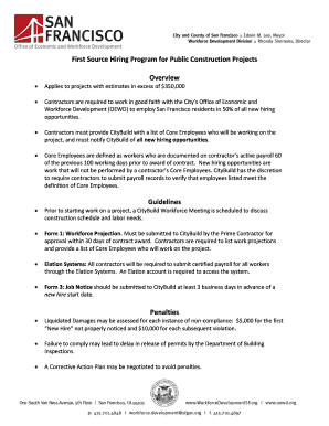 Fillable Online First Source Hiring Program for Public Construction ...