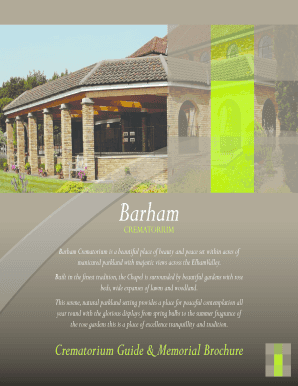 Fillable Online Barham Crematorium is a beautiful place of beauty and ...