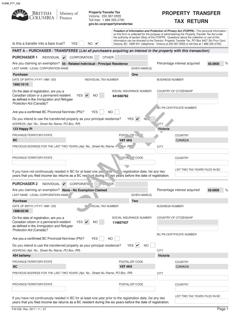 Fillable Online Property Transfer Tax Fax Email Print - pdfFiller