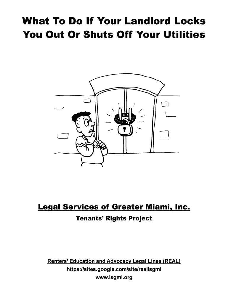 Fillable Online What To Do If Your Landlord Locks Fax Email Print ...