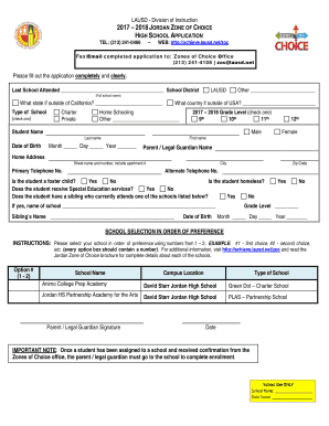 Fillable Online Last School Attended School District Fax Email Print ...