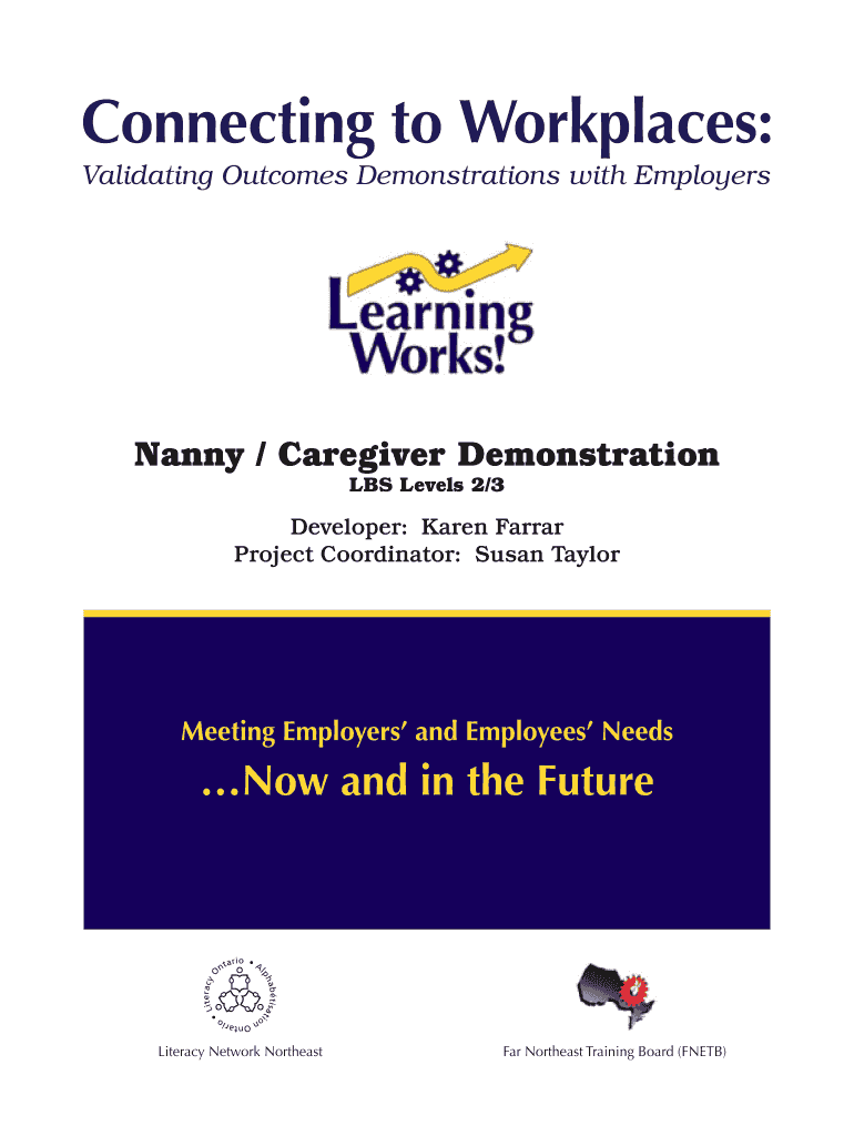 Fillable Online Nanny / Caregiver Demonstration Fax Email Print - pdfFiller