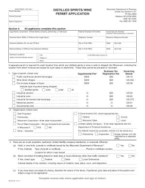 Fillable Online 2011 AB-123 Instructions for Distilled Spirits/Wine Permittees Fax Email Print ...