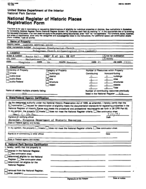 Fillable Online dhr virginia Park Service National Register of Historic ...