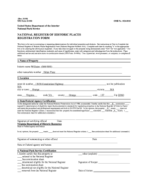 Fillable Online dhr virginia National register of historic places ...