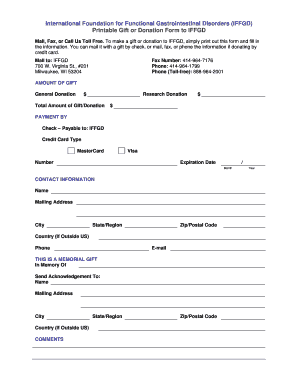 Fillable Online International Foundation for Functional ...