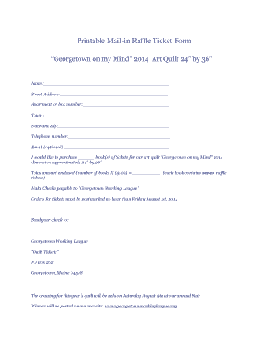 Fillable Online Printable raffle form .pdf Fax Email Print - pdfFiller