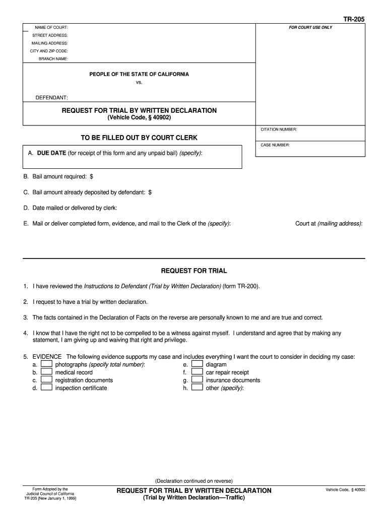 Court Declaration Template Fill Online Printable Fillable Blank