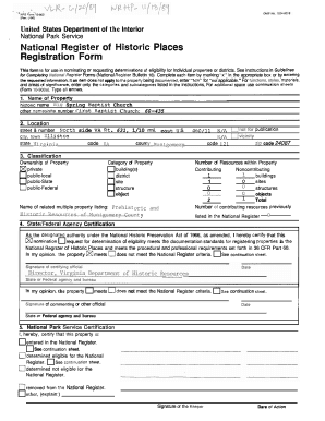 Fillable Online dhr virginia The Park National Register of Historic ...