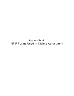 Fillable Online NFIP Forms Used in Claims Adjustment Fax Email Print ...
