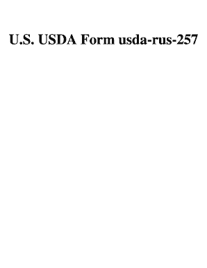 Fillable Online U.S. USDA Form usda-rus-257. Free download Fax Email ...