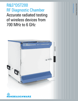 Fillable Online R&S DST200 RF Diagnostic Chamber. Free download: U.S ...