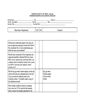 Fillable Online epa PAHPCB or TOC SV or 0010 SV Method 0010 ...