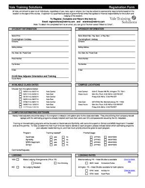 Fillable Online 2014 Reg Form - CLUS New Adjuster Training.pdf Fax ...