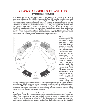 Fillable Online Classical Origin of Aspects Fax Email Print - pdfFiller
