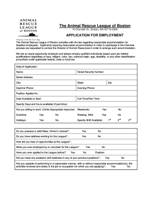 Fillable Online arl boston form Fax Email Print - pdfFiller