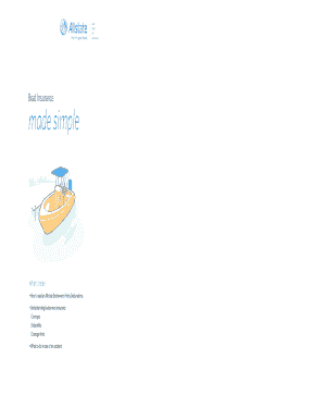 Fillable Online Boat Insurance Made Simple - Allstate Fax Email Print ...