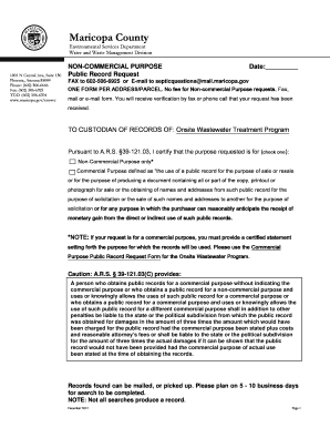 Fillable Online maricopa Maricopa County Public Records Request Form ...