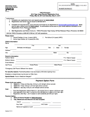 Fillable Online alumni princeton 1 Payment Option Form - Alumni Association of Princeton ...