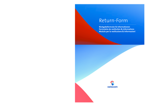 Remplissable En Ligne Warr an Return-Form - Swisscom Fax Email Imprimer - pdfFiller