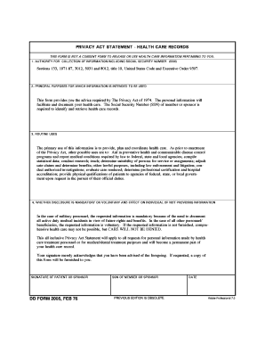 Fillable Online airforcerotc berkeley PRIVACY ACT STATEMENT - HEALTH ...