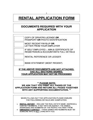 Fillable Online RENTAL APPLICATION FORM - propertymode.com.au Fax Email ...