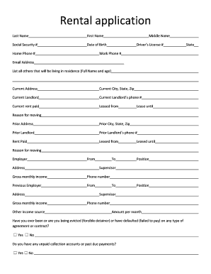 Fillable Online Rental application - Merritt Realty Management Fax Email Print - pdfFiller