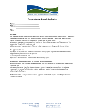 Fillable Online rsc12 Compassionate Grounds Application - rsc12ca Fax ...