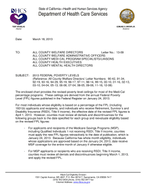 Fillable Online dhcs ca (Reference: All County Welfare Directors Letter ...