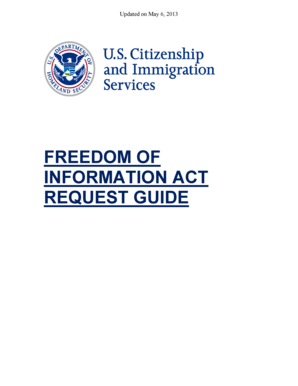 Fillable Online uscis FREEDOM OF INFORMATION ACT REQUEST GUIDE ...