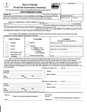 Fillable Online cogcc state co c FORM 3 Rev 6/99 Click here to reset ...