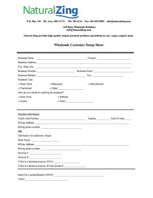 Fillable Online Download Application - Natural Zing Fax Email Print ...