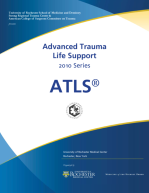 Fillable Online urmc rochester About 2010 Advanced Trauma Life Support ...