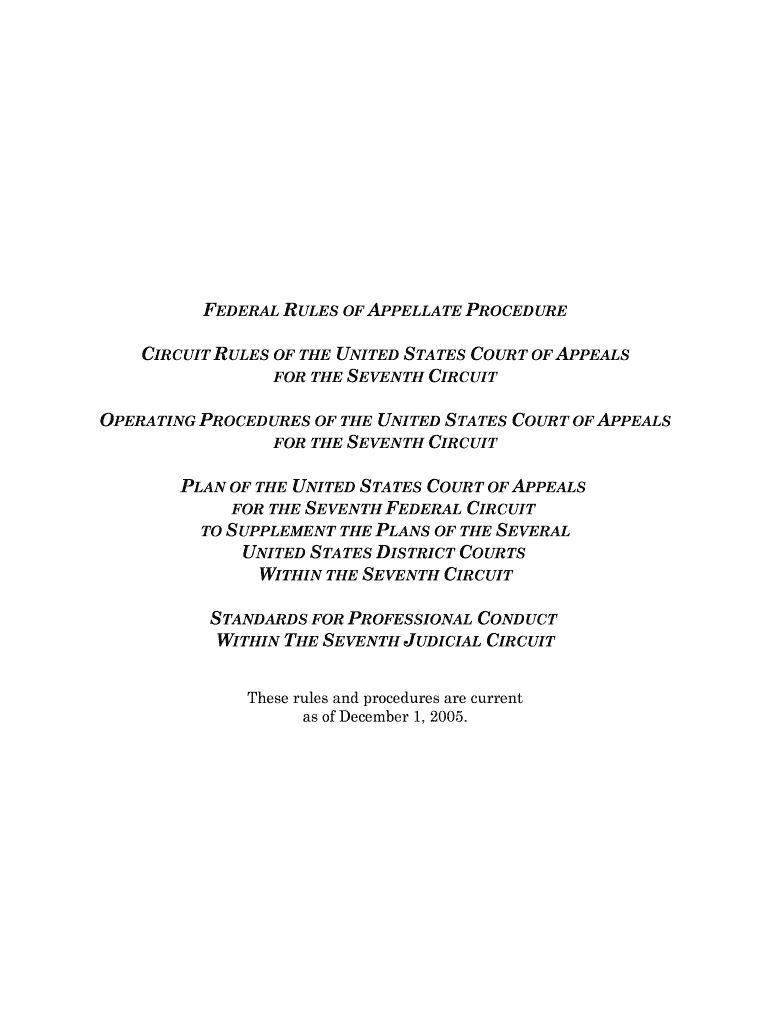 Fillable Online Seventh Circuit Rules Fax Email Print - pdfFiller