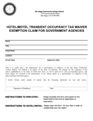 Fillable Online San Diego Community College District 3375 Camino del ...