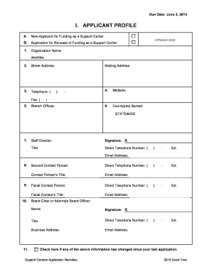 Fillable Online calbar ca I APPLICANT PROFILE Fax Email Print - pdfFiller