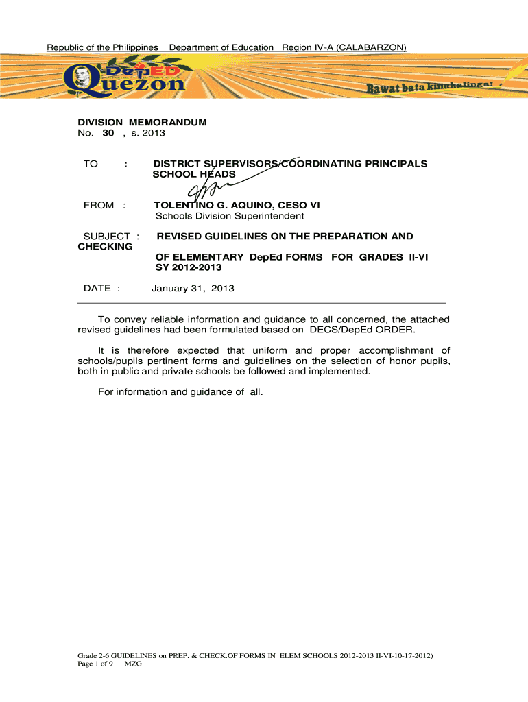 Fillable Online GUIDELINES ON THE PREPARATION AND CHECKING OF ...