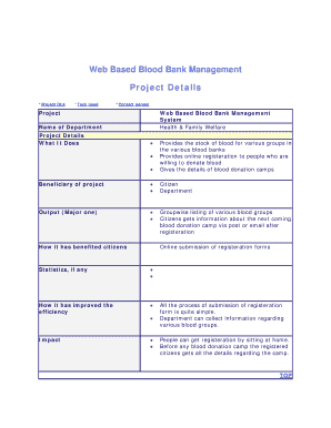Fillable Online Web Based Blood Bank Management Fax Email Print - pdfFiller