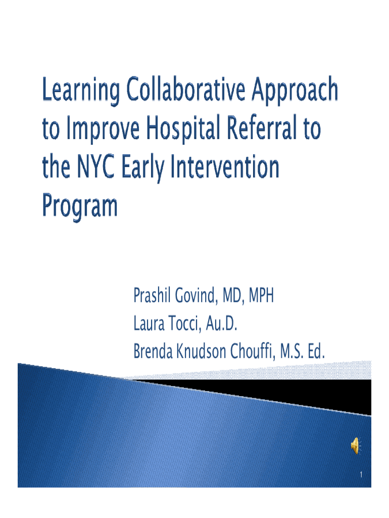 Fillable Online Prashil Govind, MD, MPH Laura Tocci, Au.D. Brenda ...