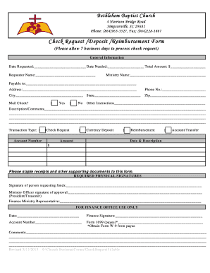 Fillable Online bbc1867 Check Request Form (Fillable) - Bethlehem ...
