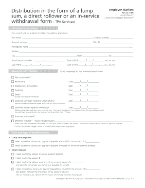 Fillable Online withdrawal form TPA Serviced Fax Email Print - pdfFiller