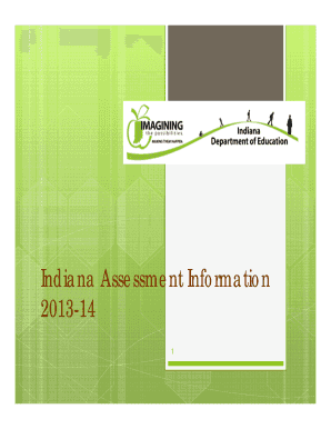 Fillable Online Indiana Assessment Information Fax Email Print - pdfFiller