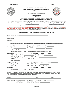 Fillable Online gov bexar Change of Occupancy Application - county of ...