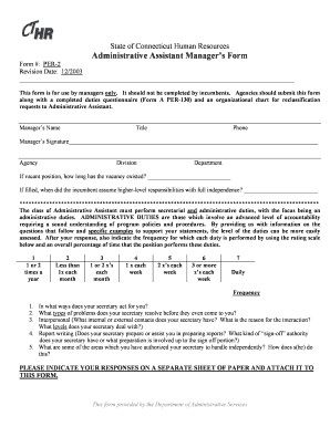 Fillable Online das state ct This form is for use by managers only Fax ...