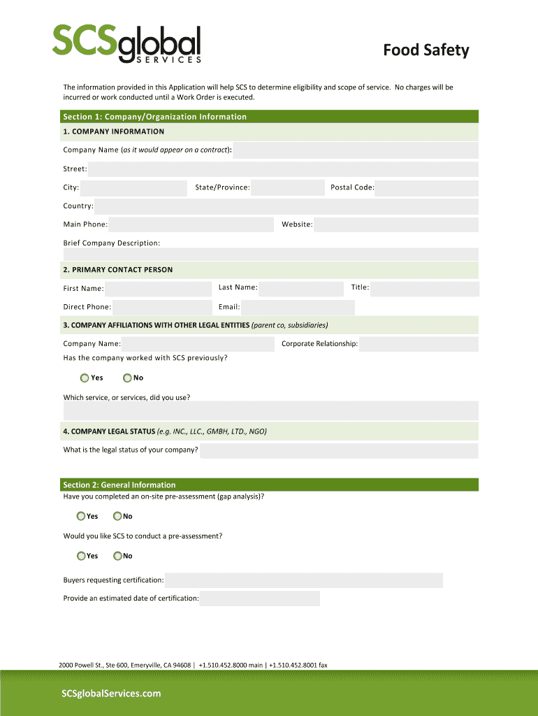 Fillable Online The information provided in this Application will help ...