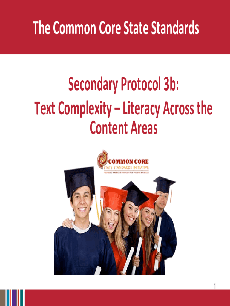 Fillable Online The Common Core State Standards Secondary Protocol 3b ...