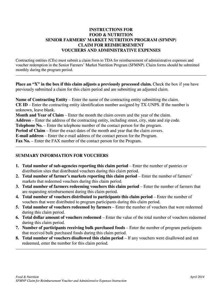 Fillable Online squaremeals INSTRUCTIONS FOR - Square Meals Fax Email ...