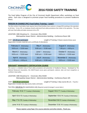 Fillable Online cincinnati-oh SERVSAFE REGISTRATION FORM - cincinnati ...
